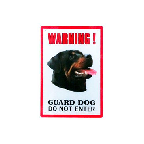 Warning Guard Dog Sign (Do Not Enter) – Dinos Pet Supply
